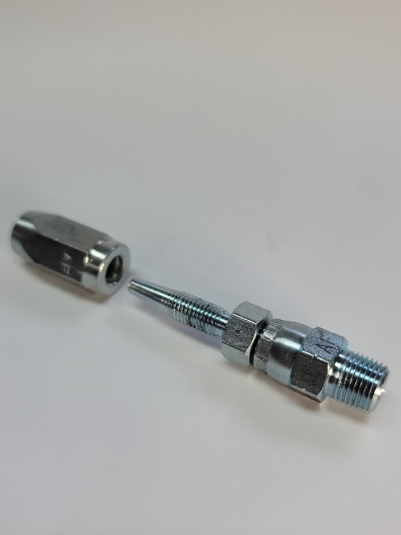 Lincoln Industrial 246002 Quicklub 1/8" ID Reusable Hose End Coupling ...